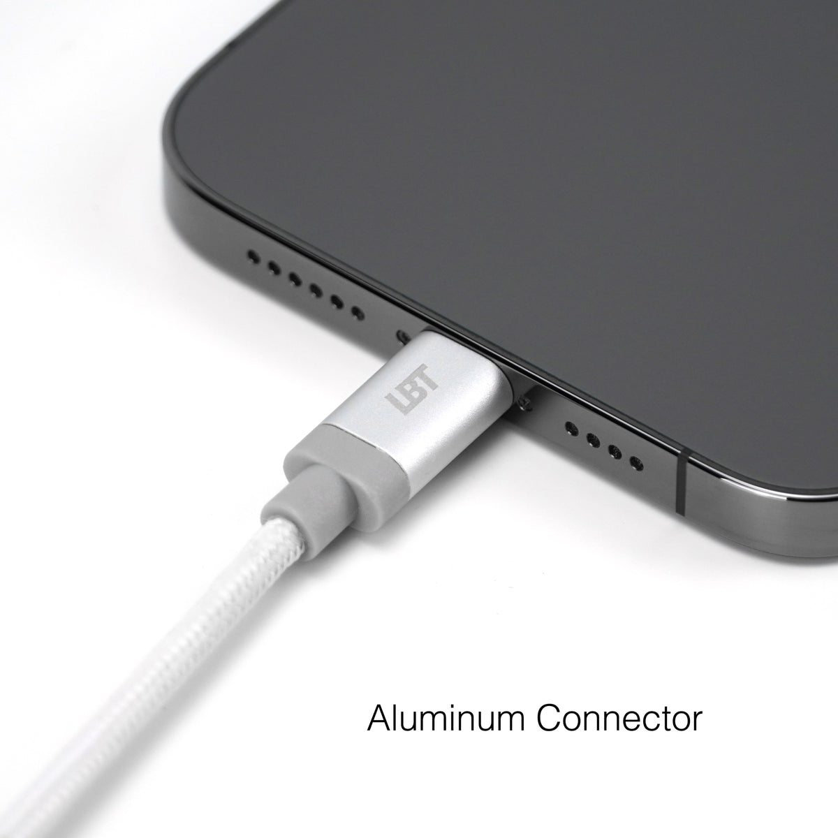 10 ft. Braided White Cable (USB-C to USB-C) – LBT Store